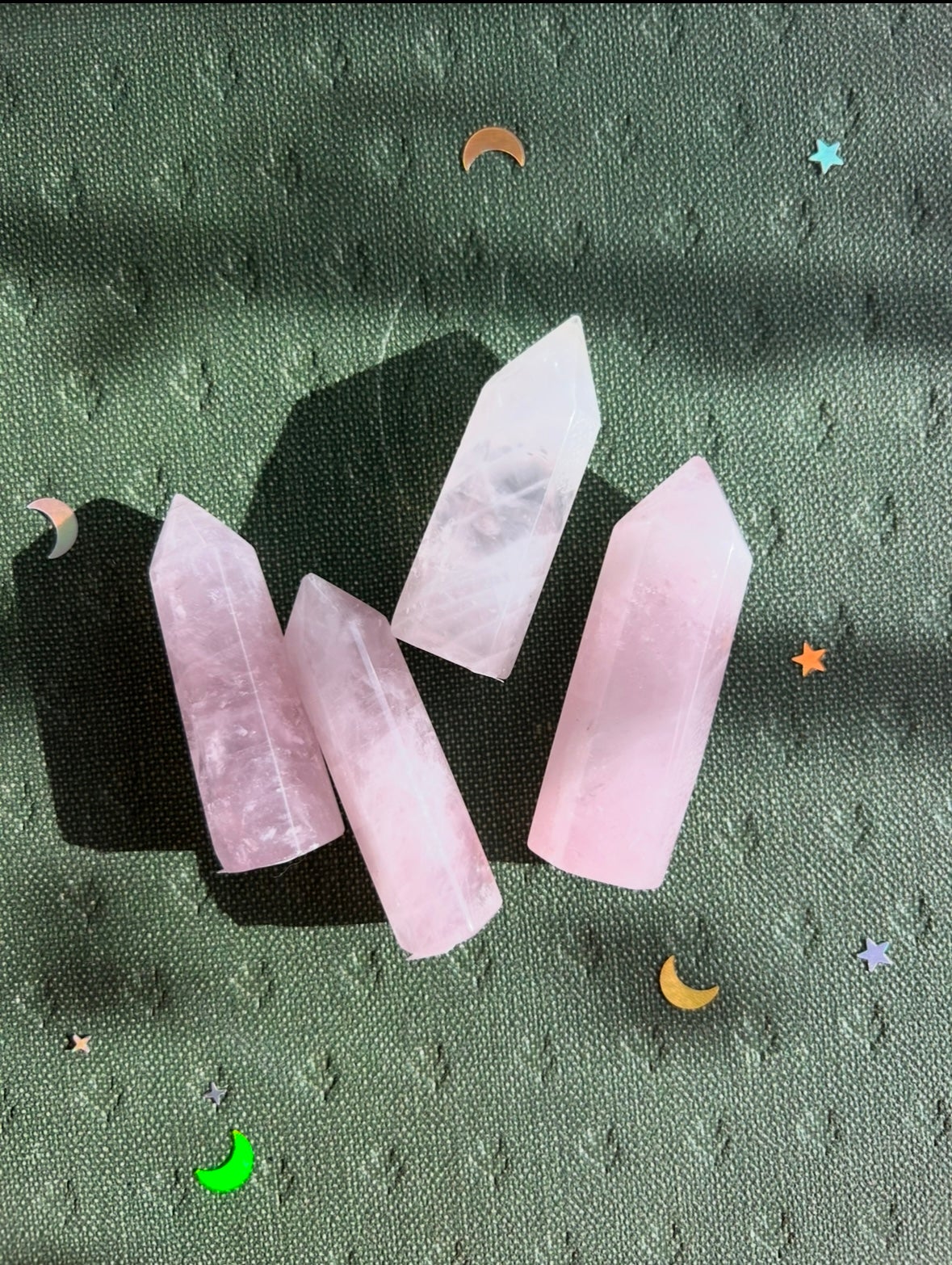 Rose Quartz Pillar | Strawberry Moon